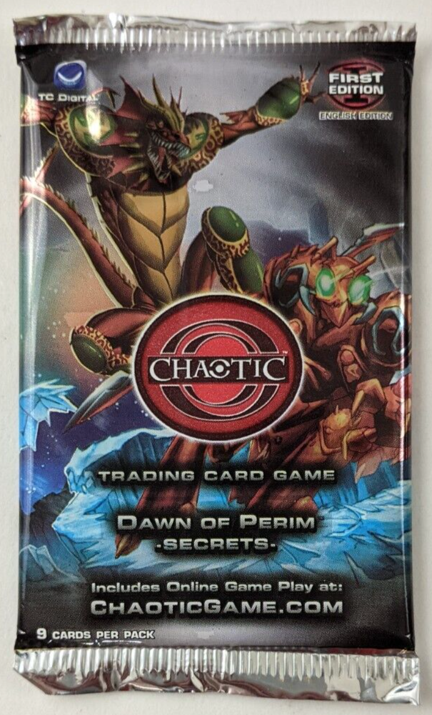 Chaotic TCG Dawn of Perim Secrets Booster 1st Edition NEW Sealed Siado ...