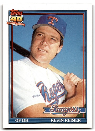 1991 Topps Baseball Card Kevin Reimer Texas Rangers #304 | eBay
