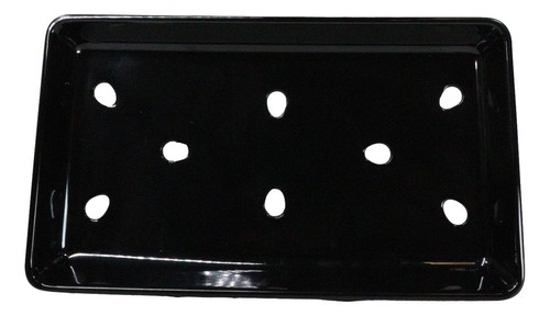 Pack Of 12 Black Neta Zara Sushi Case Sashimi Plates With Drip Holes 8. ...