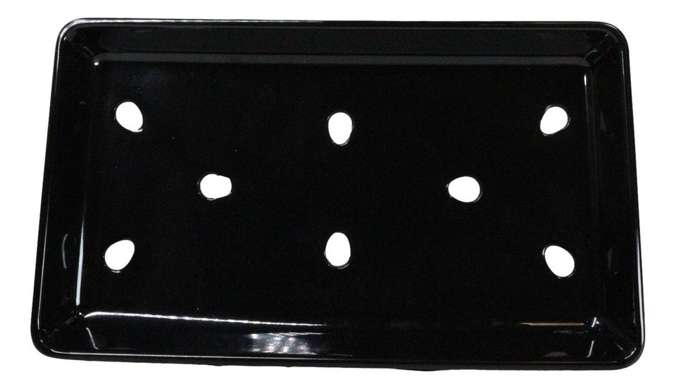 Pack Of 12 Black Neta Zara Sushi Case Sashimi Plates With Drip Holes 8. ...