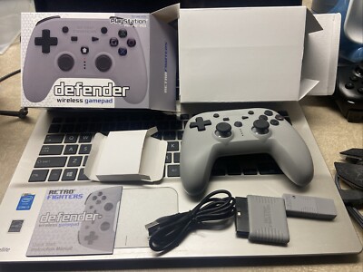 Retro Fighters Defender Wireless Gamepad Controller PS1 PS2 PS3 Box ...