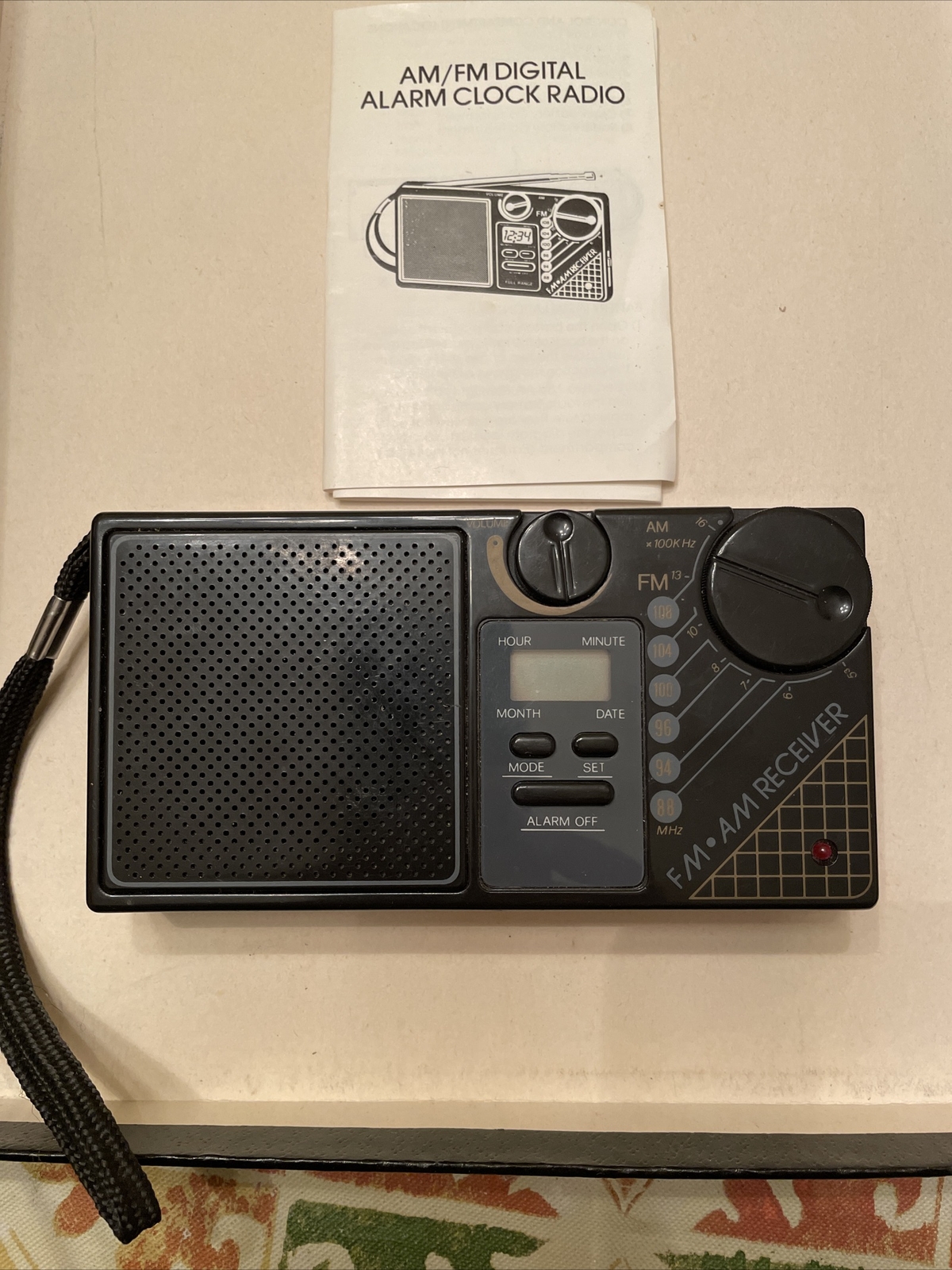 AM FM Receiver Alarm Clock Transistor Radio Model No. MFR-88CR | eBay