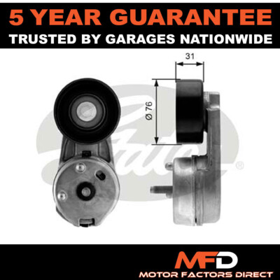 Gates Drive Belt Tensioner Pulley AJ88003 AJ88633 C2S45579 C2C36146 ...