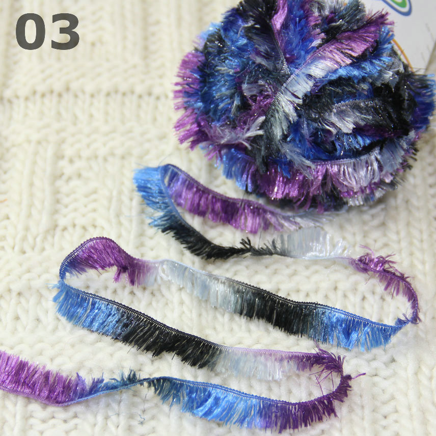AIP Yarn Feather Whimsy Fun Fur Eyelash Yarn - 50g/Skein Fine Polyester ...