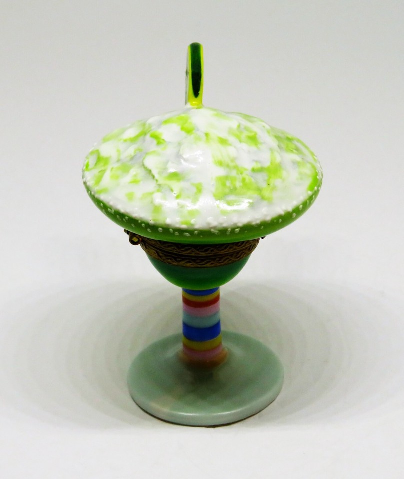 LIMOGES FRANCE BOX- ROCHARD - COCKTAIL IN A GLASS - MARGARITA & LIME ...