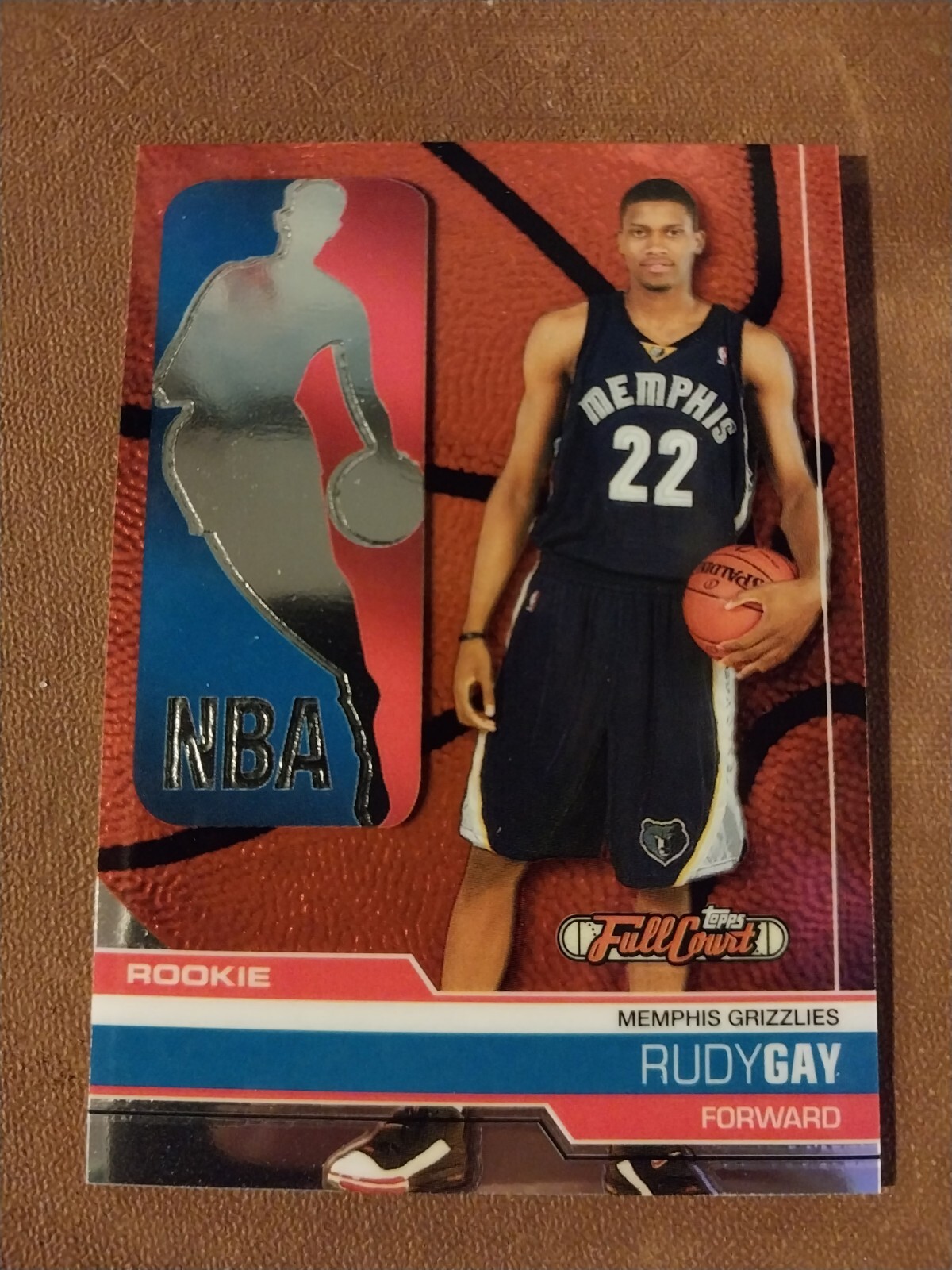 2006-07 RUDY GAY TOPPS FULL COURT NBA ROOKIE CARD RC /999 GRIZZLIES ...