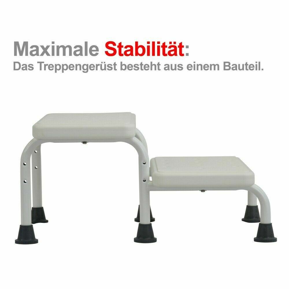 BADEWANNENEINSTIEGSHILFE TRITT mit Geländer Haltegriff Bad Treppe ...