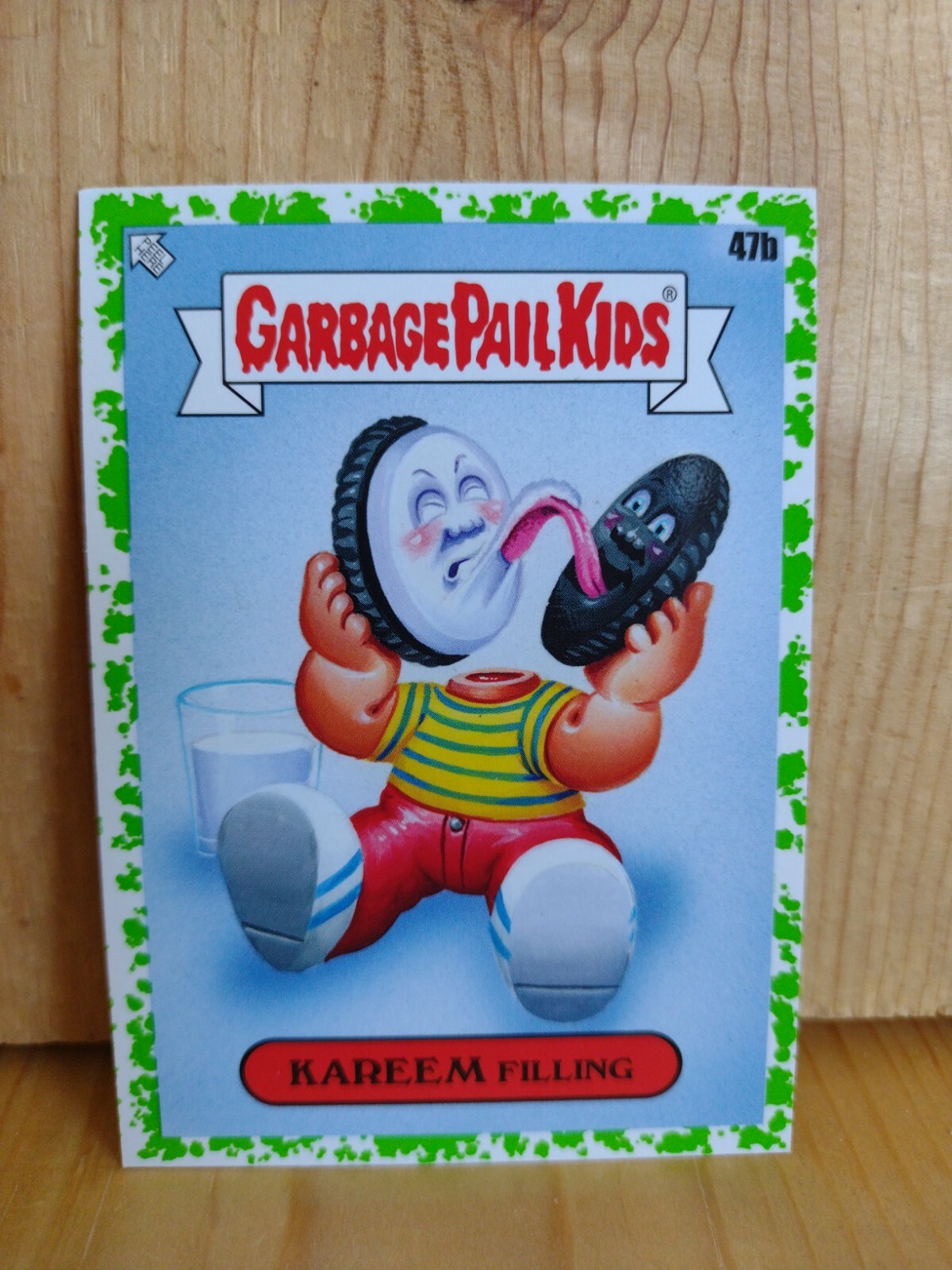 2021 GPK: FOOD FIGHT : KAREEM FILLING . 47b GREEN BORDER T3 | eBay