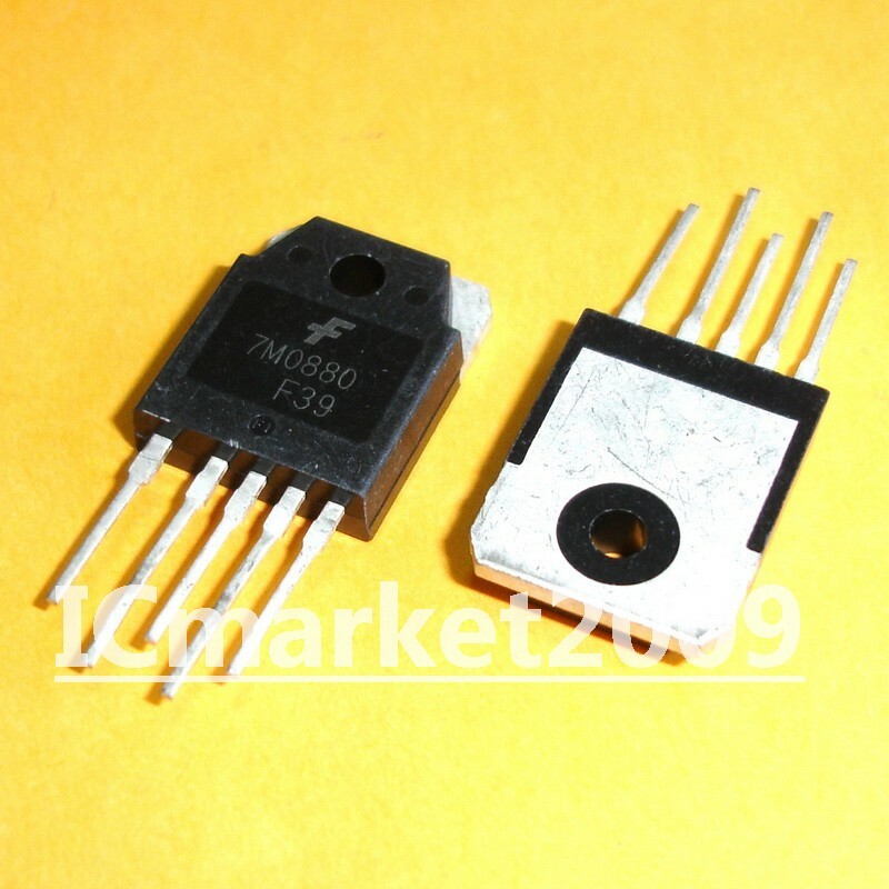 2 PCS FS7M0880 TO-247-5 7M0880 Power Switch Transistor Integrated PWM ...