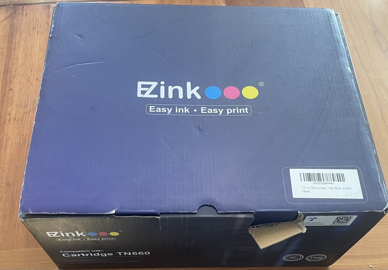 4pack EZink Premium Toner Cartridge for Brother TN660 BLACK Laser ...