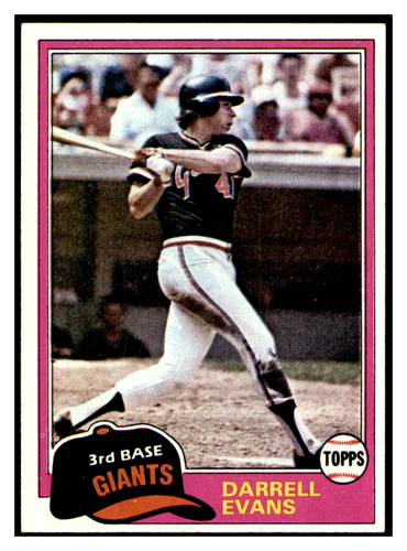 1981 Topps Darrell Evans #648 San Francisco Giants | eBay