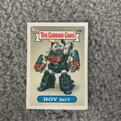 Vintage 1986 Garbage Gang Trading Card - No. 87b Roy Bot | eBay Australia