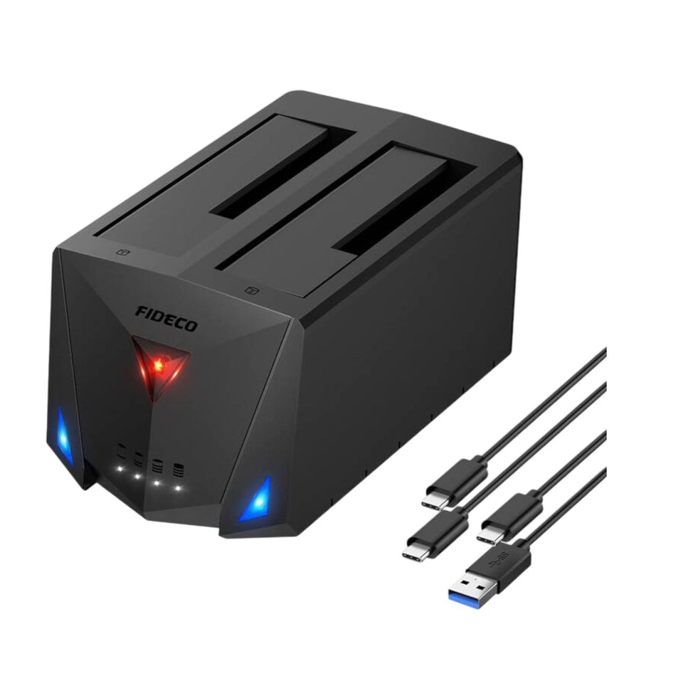 Hard Drive Docking Station Case HDD SSD SATA I/II/III Offline Clone USB ...