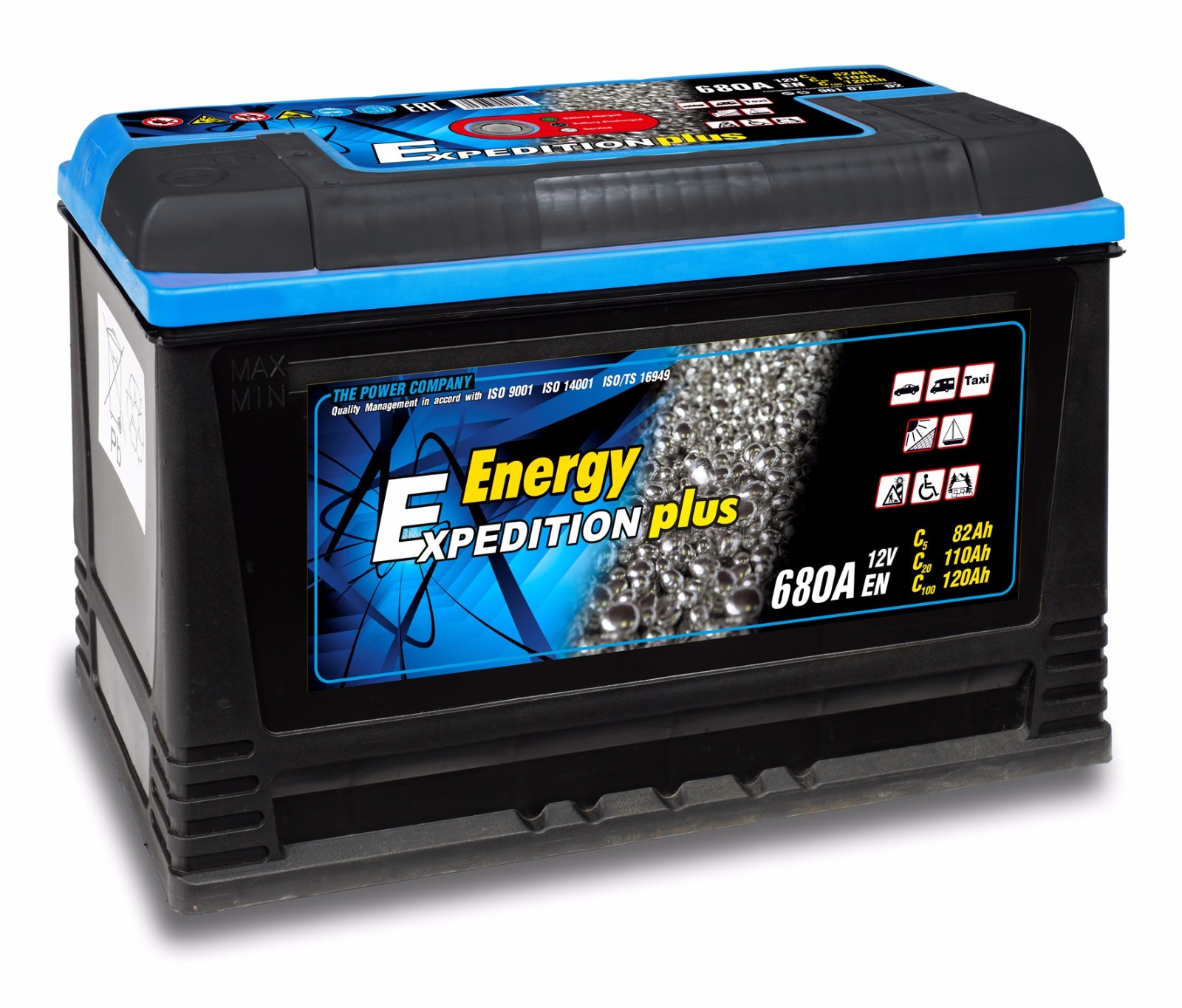 12V 120AH Expedition Plus Semi Traction Campervan Battery -Replaces ...
