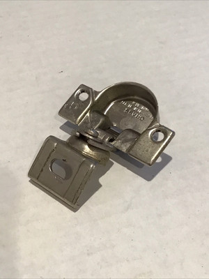 Single (1) Grass 850 Nickel Hinge w/ 1-3/8" OL mounting plate cabinet ...