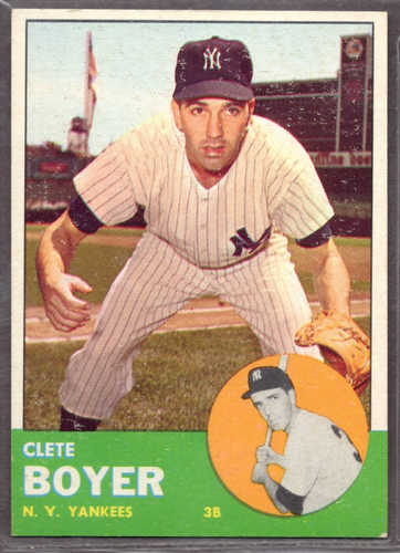 1963 Topps Set-Break #361 Clete Boyer NR-MINT *JAYSACE* | eBay