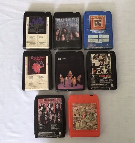 Vintage Rock Bands 8-track Lot of 8 Tapes Untested | eBay