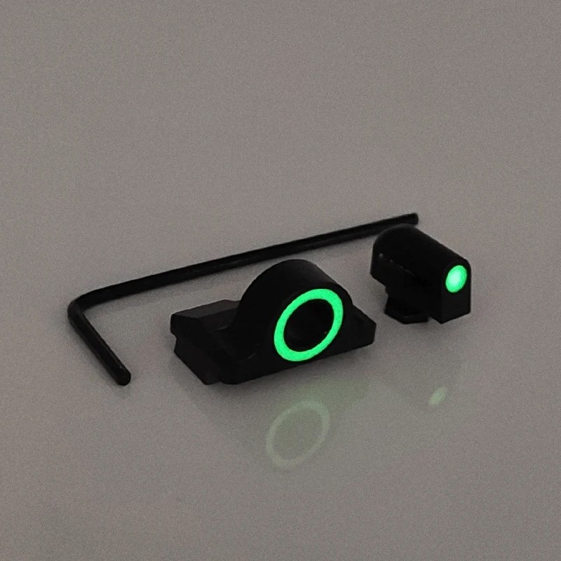 Handgun Ghost Ring Sight Set Standard Height For Glock 17, 19, 22-28 ...