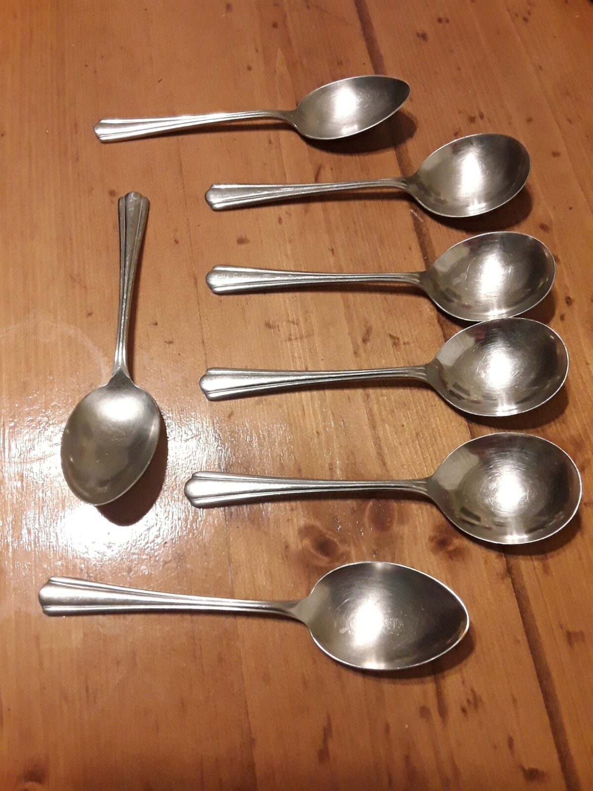 Ashberry staybrite Savoy Stainless Cutlery Dessert spoon soup set 7 ...