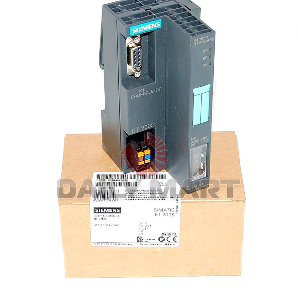 New Siemens 6ES7 151-1AA05-0AB0 PLC IM151-1 Profibus DP Interface ...