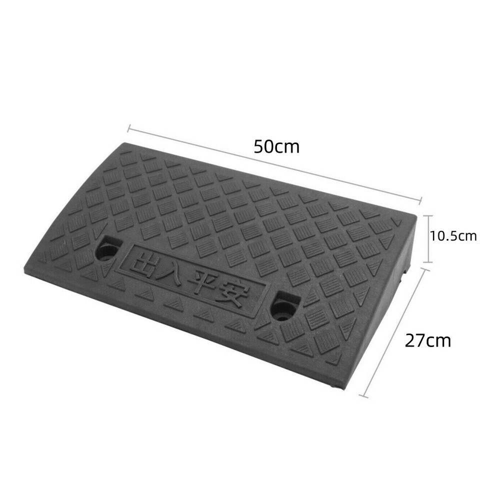 1/2pcs Kerb Curb Ramp Rubber Vehicle Slope Garage Ramps Car Wheelchair ...