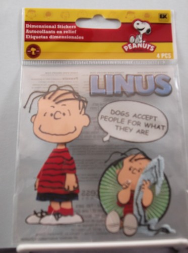 NEW EK SUCCESS PEANUTS STICKERS LINUS 51-23009 1529 | eBay