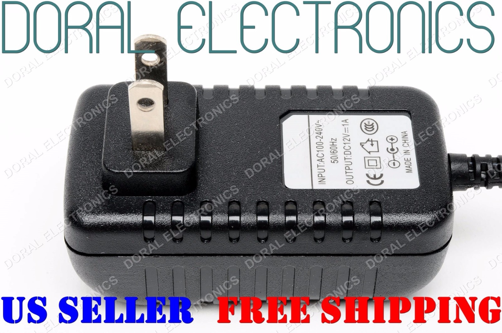 12V DC 1A Power Supply Adapter 110/220 12 V Volt 12Volt Wall 1000mA 1 A ...