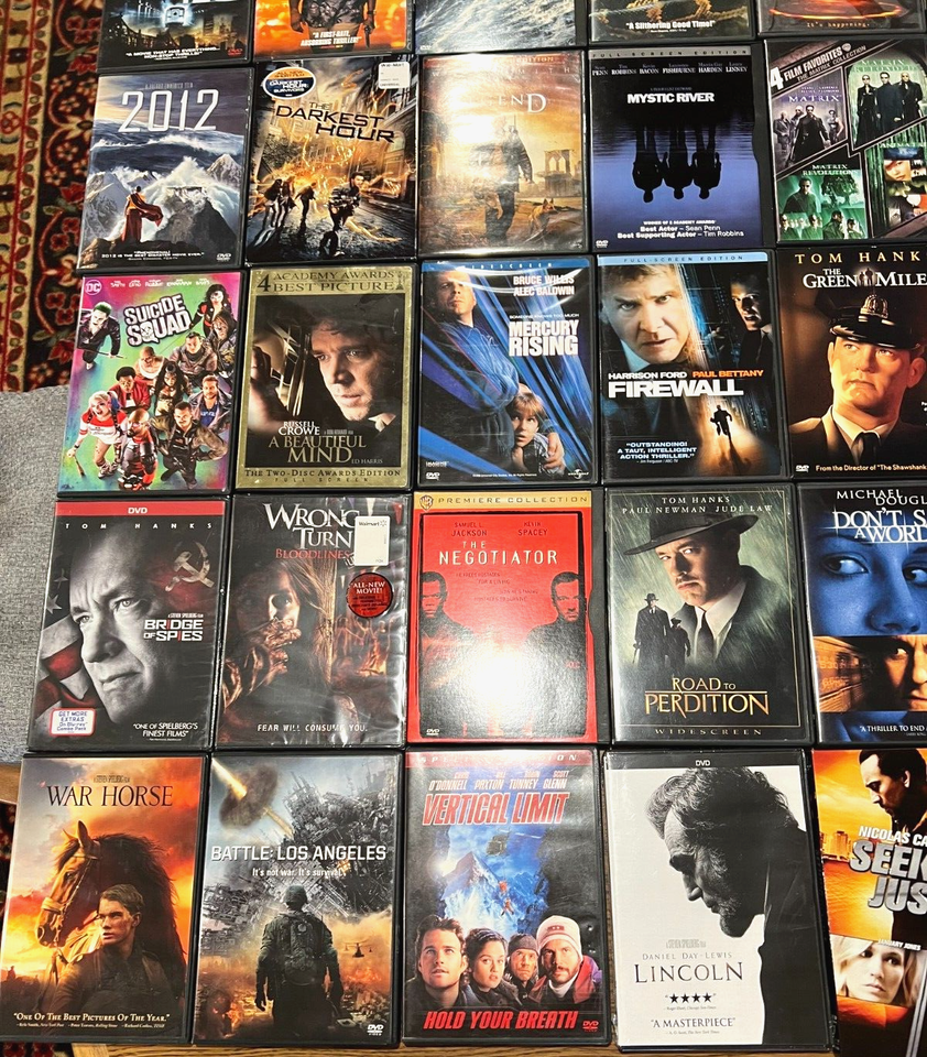 Lot Of 51 Used & New Various DVD Movies. (lot 8) | eBay