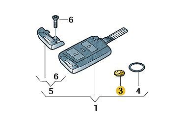 Genuine VW Logo Chrome On Black Key Fob Emblem 3C0-837-891 | eBay