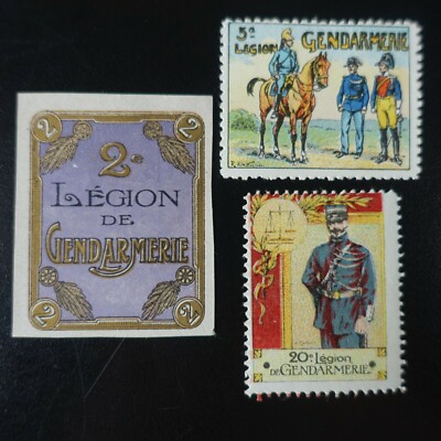 Commemorative Labels 2° 5° 20° Legion Of Gendarmerie | eBay