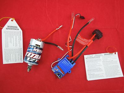 fits TRAXXAS BIGFOOT iD WATERPROOF XL-5 ESC + TITAN MOTOR LVD 12 TURN ...