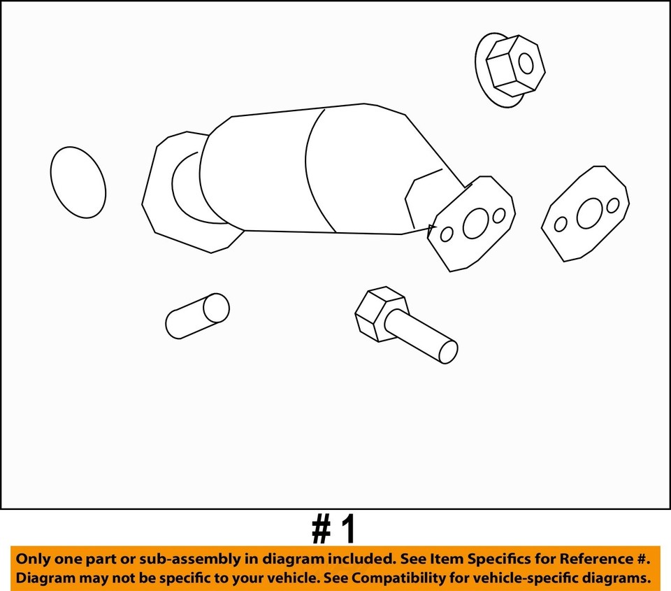 GM OEM 09-11 Acadia Exhaust System Exhaust Components-Converter Pipe ...