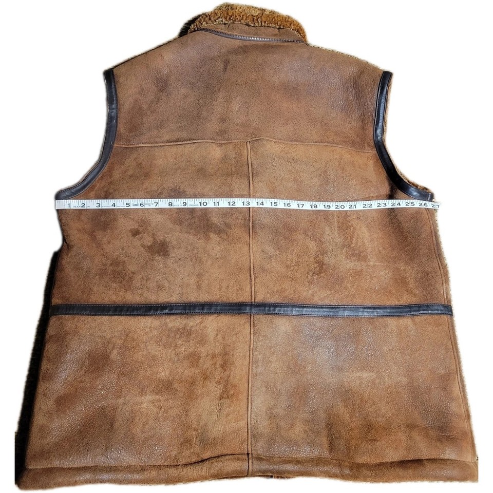 Orvis Men's Shearling Vest /Jacket Size XL | eBay