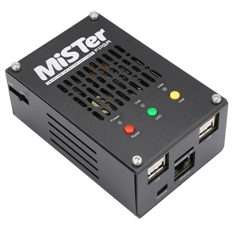 New Mister FPGA Retro Video Game Console With Aluminum Case | eBay