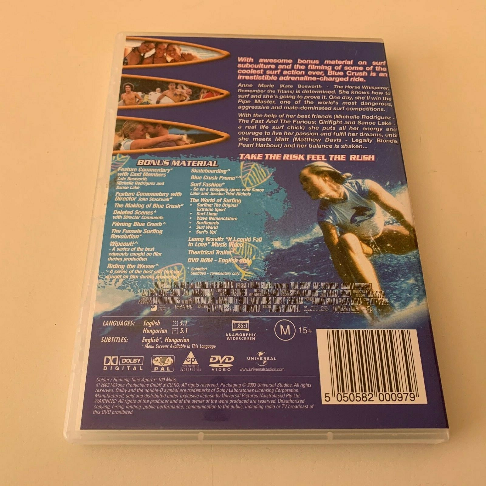 Blue Crush DVD Region 2 & 4 Free Postage 5050582000979 | eBay