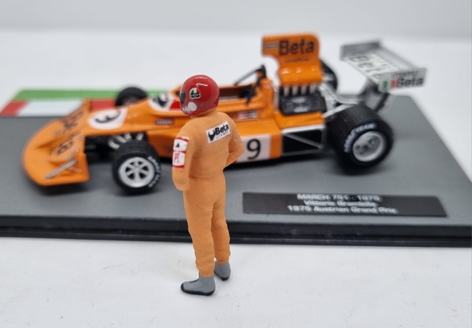 Vittorio Brambilla march 751 1976 1/43 figure - just figure car is not ...