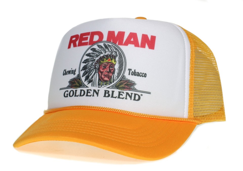 Red Man Chewing Golden Blend Tobacco Hat Vintage Redman Cap Multi ...