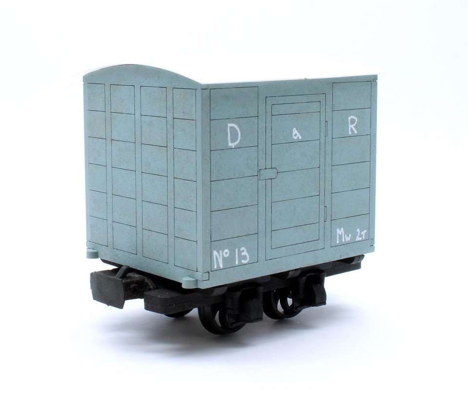 KIT BUILT '32MM' GAUGE RAKE OF 3 WOODEN LASER CUT BOX WAGONS | eBay UK