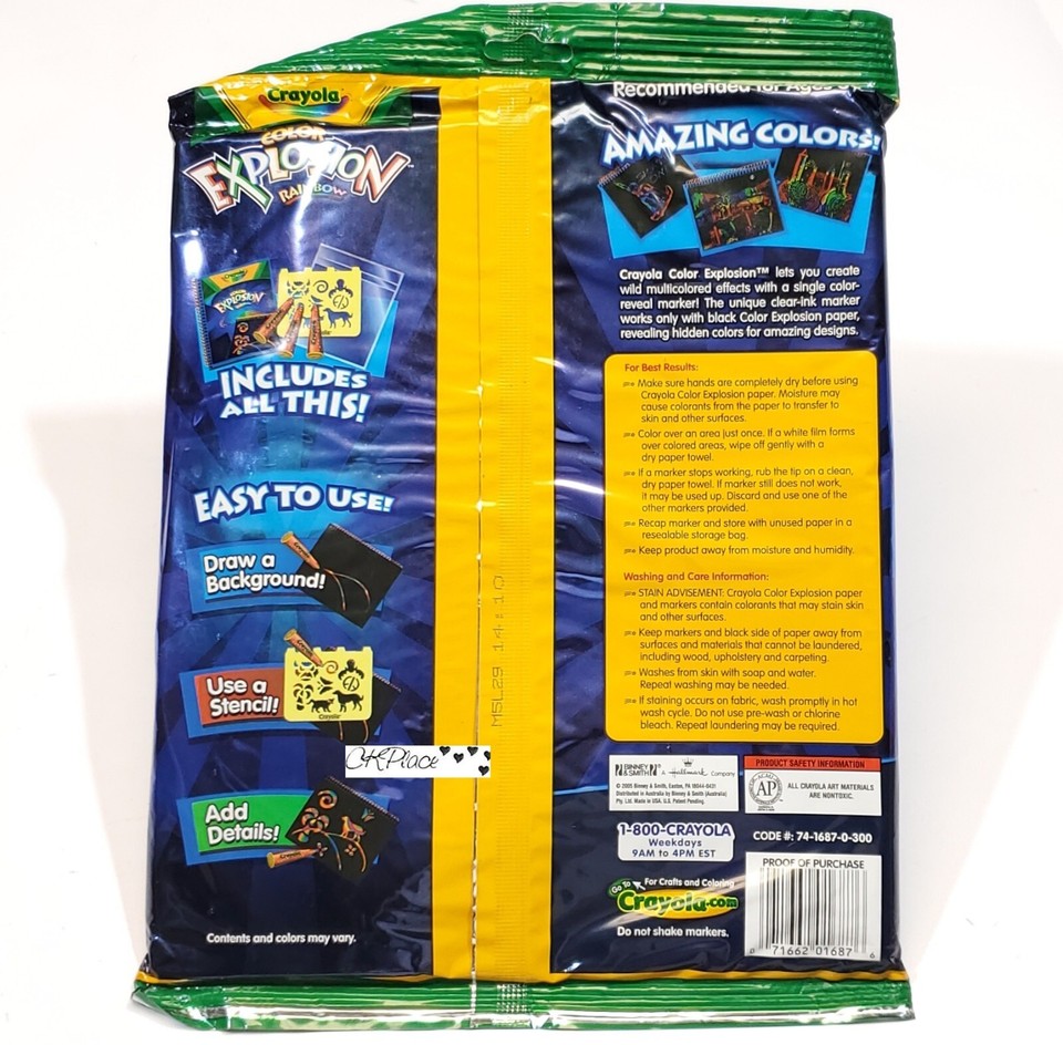 Crayola Color Explosion Rainbow Markers 2005 | eBay