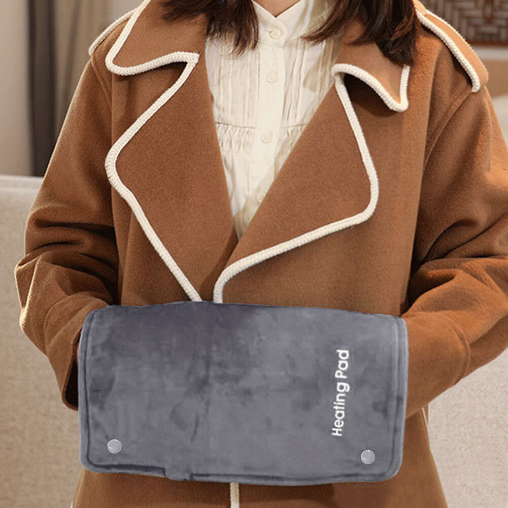 Heated Hand Warmer Pouch Pocket Heating Pad Soft USB Rechargeable ...