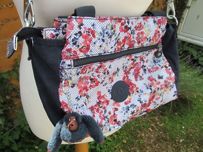 Kipling Callie Crossbody Bag Busy Blossoms Matt Monkey Floral Polka Dot ...
