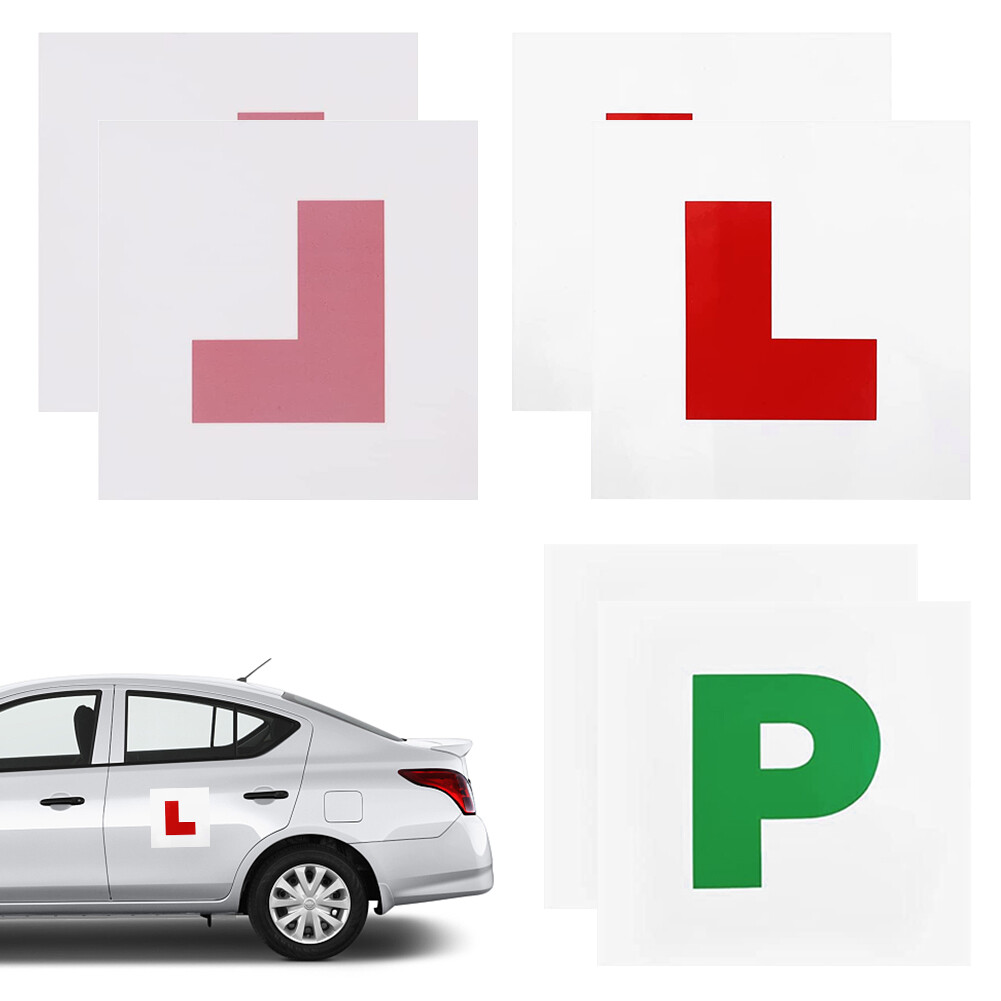 6pcs DIY SelfFor New Driver L P Plate Static Car Sticker Accessories | eBay