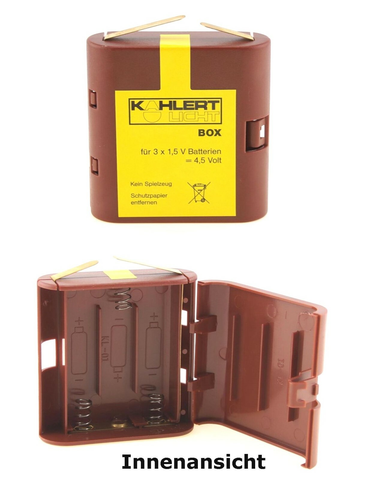 Batteriebox für 3 x AA Batterien statt Flachbatterie (3R12, 3LR12) (KA ...