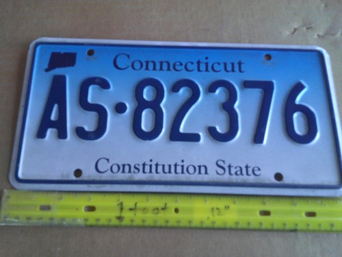 *License Plate, Connecticut, The Constitution State, AS - 82376 | eBay