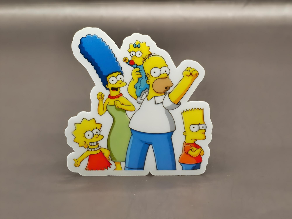 Simpsons Vinyl Stickers Bart Homer Cartoon Krusty The Clown Duff Beer ...
