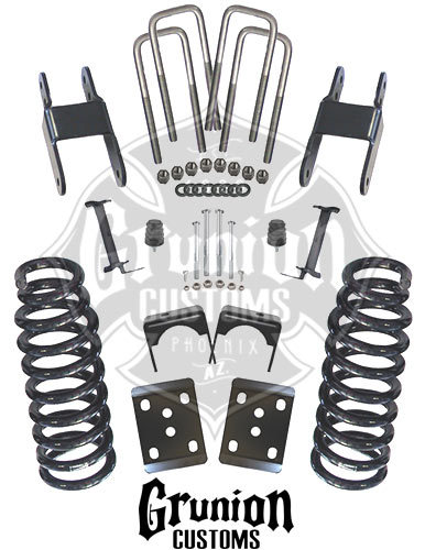 Toyota Tundra 2007 - 2018 2/4 Lowering Kit Single Cab Short Bed ...