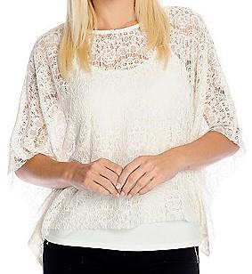 NEW The Countess Collection 3/4 Sleeved Lace Top w/ Knit Layering Tank ...