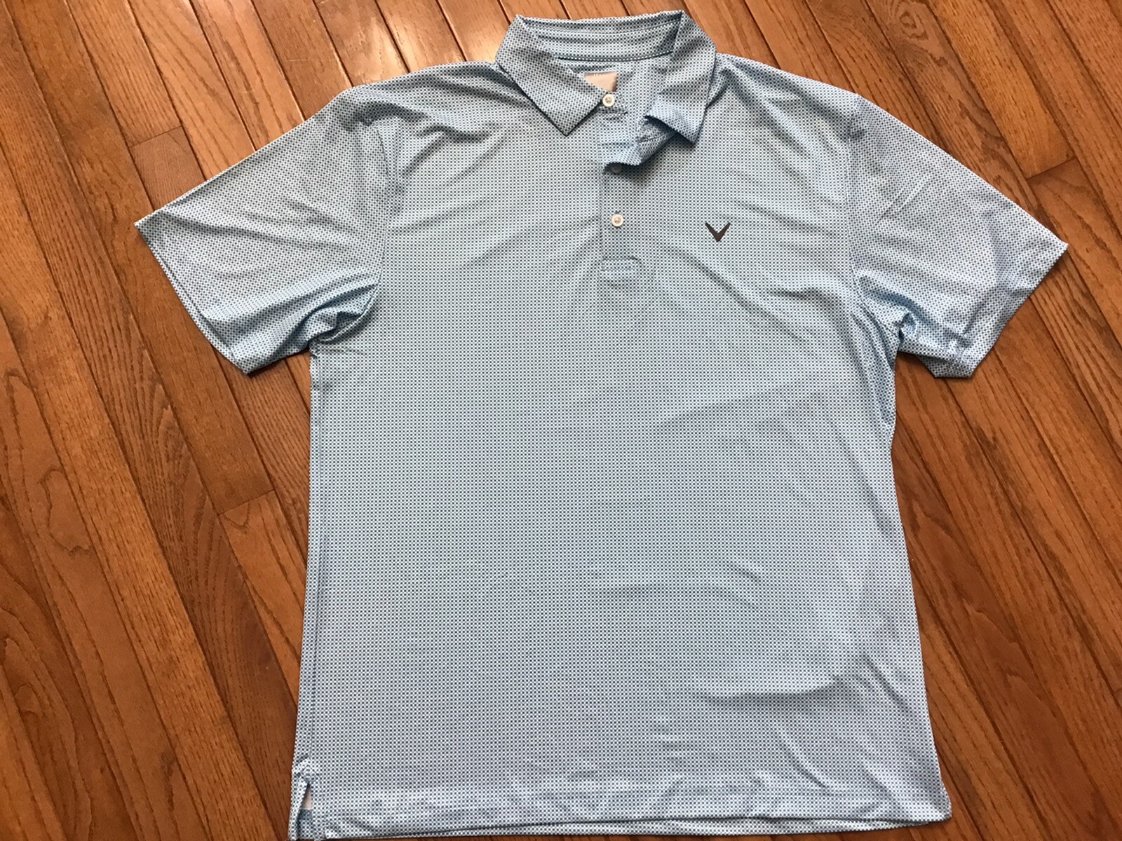 New Callaway Polo Shirt Opti-Dri Spring Break Teal & White Shirt Large ...