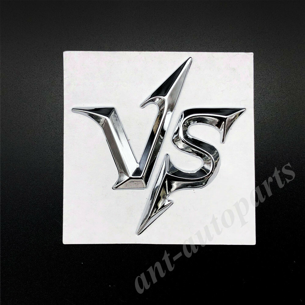 3D Metal Chrome VS Versus Car Trunk Rear Fender Emblem Badge Decal ...