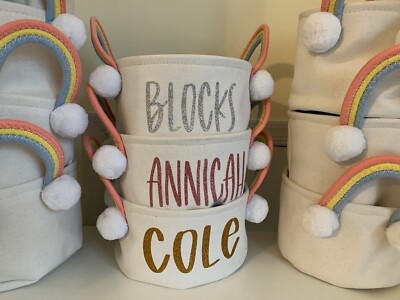 Easter Basket Personalized First Easter multiple Available Rainbow ...